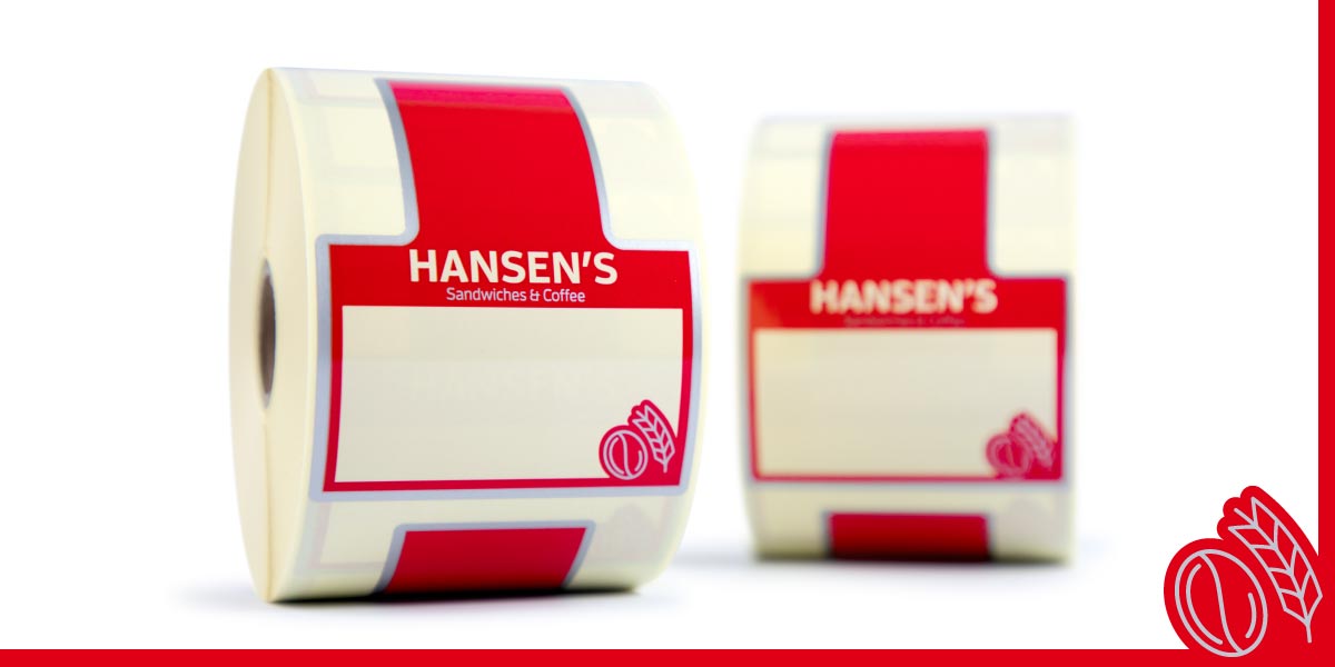 Newly designed Labels Hansen's Coffee Shop | The Etiquette Labelling ...