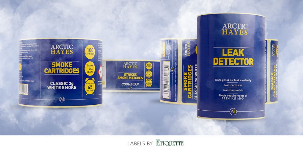 Printed Labels for Arctic Hayes Range | The Etiquette Labelling and ...