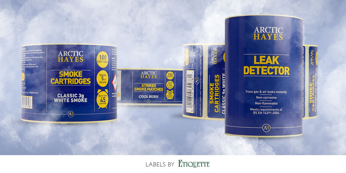 Printed Labels for Arctic Hayes Range | The Etiquette Labelling and ...