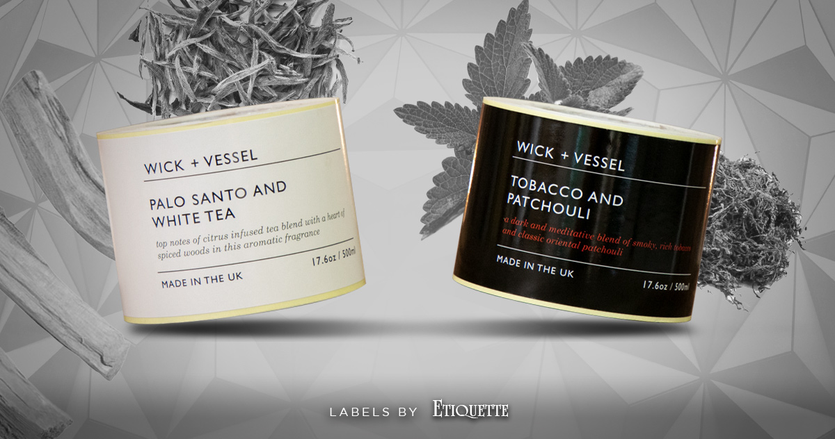 Exquisite Diffuser Labels for Wick + Vessel | The Etiquette Labelling ...